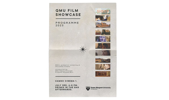 Programme for 2023 Film Showcase | QMU150 | QMU, Edinburgh